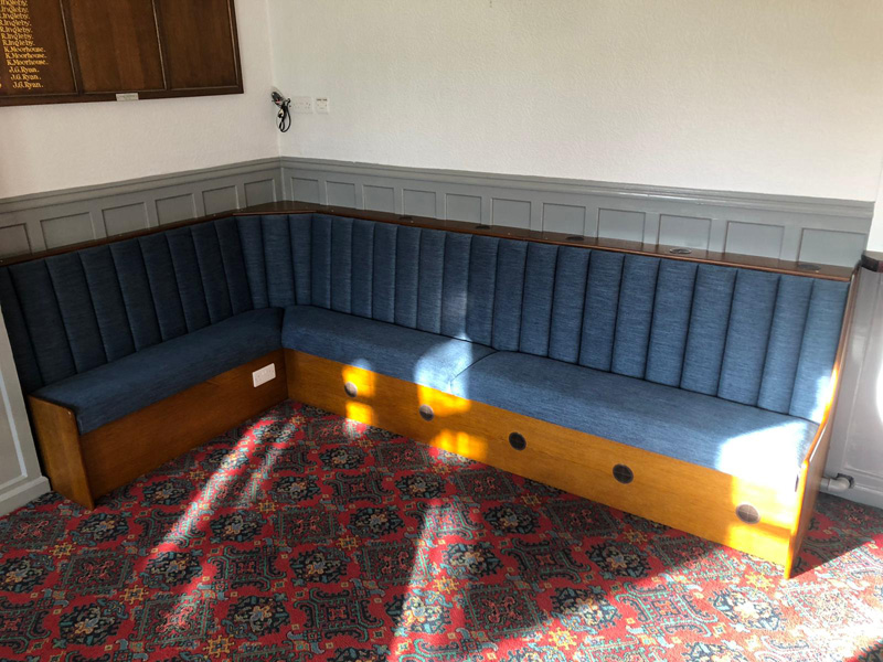 Fluted Style Fixed Seating - FS25 - Drakes Bar Furniture